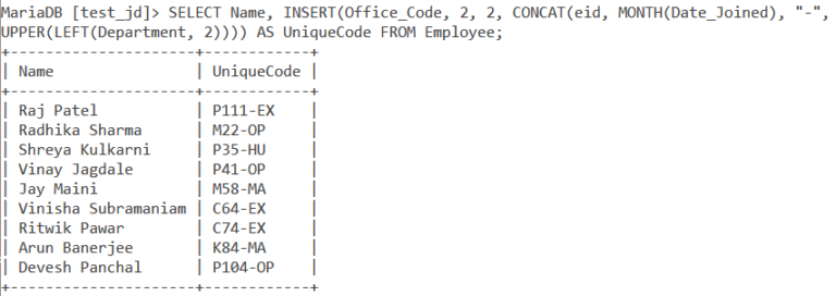 Mysql Insert Function How To Insert Values Within A String In Mysql Mysqlcode 7880