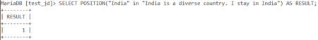 MySQL POSITION() - Find the position of a substring in a string in MySQL - MySQLCode