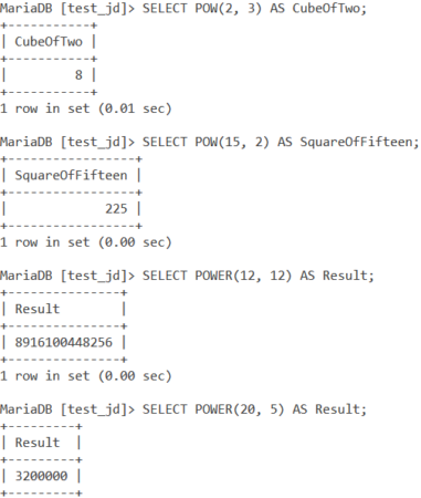 MySQL POW() and POWER() - Easily find the exponent in MySQL - MySQLCode