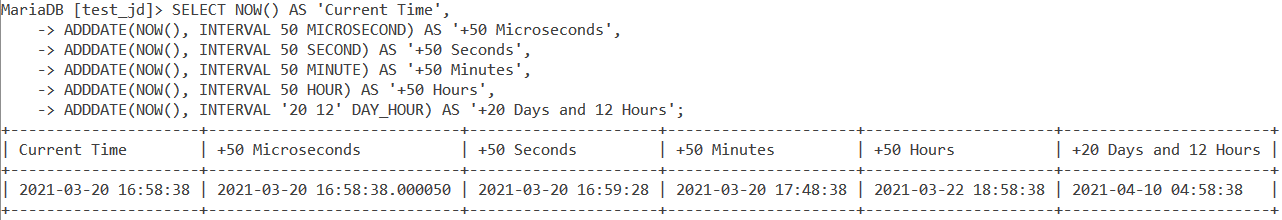 Mysql Adddate Adding Numbers To Datetime Values In Mysql Mysqlcode