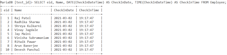 MySQL DATE And TIME How To Display The Date And Time In MySQL 