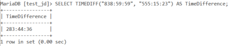 MySQL TIMEDIFF() - Subtracting Time in MySQL - MySQLCode