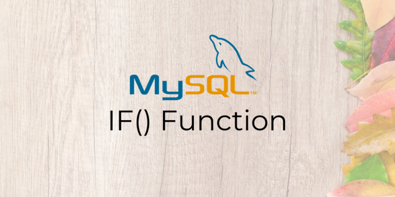Mysql If Condition Mysqlcode