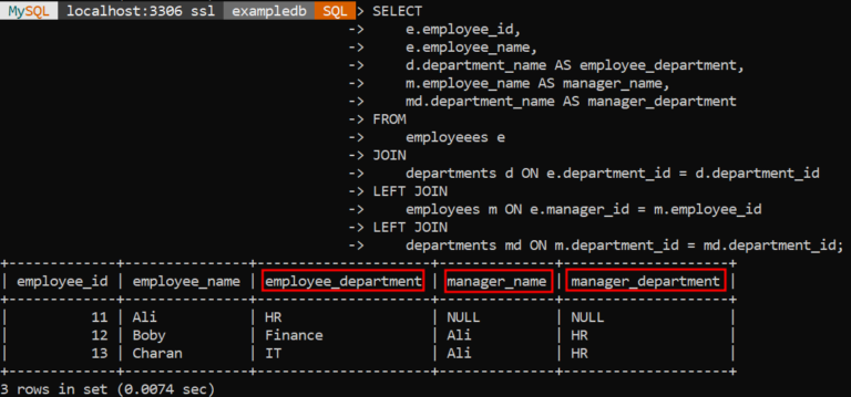How To Join The Same Table Twice In Mysql Mysqlcode
