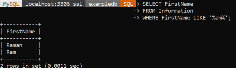 Sql Like And Not Like Operators A Beginners Guide Mysqlcode