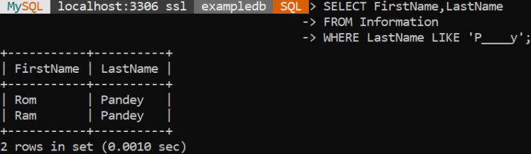 Sql Like And Not Like Operators A Beginners Guide Mysqlcode 3149
