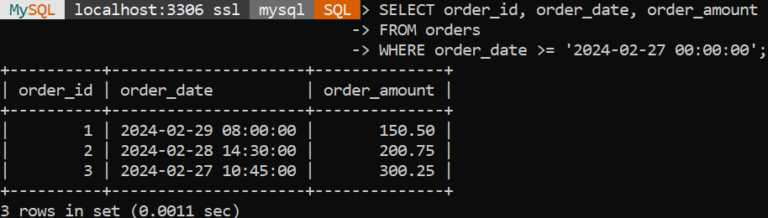 How To Compare Date Values In Sql Mysqlcode