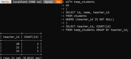 WITH Clause in SQL (Syntax & Examples) - MySQLCode