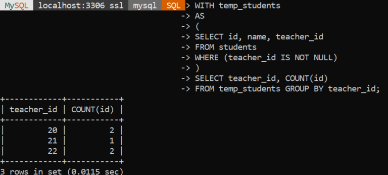 With Clause In Sql Syntax And Examples Mysqlcode