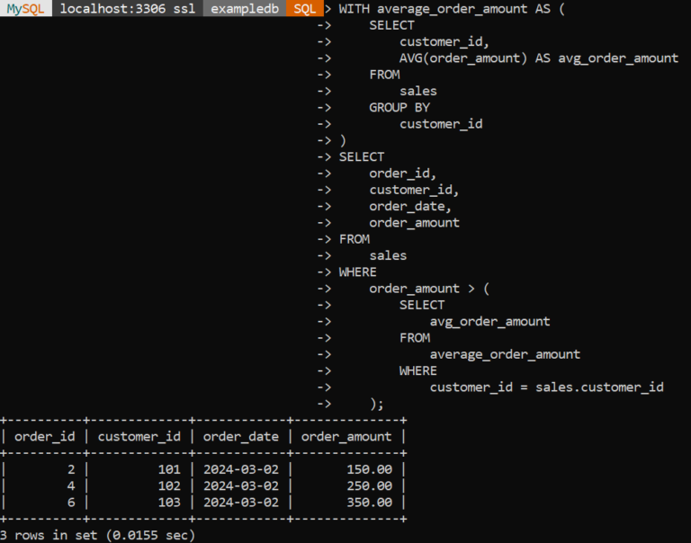 Window Functions Are Not Allowed in WHERE Clauses - MySQLCode