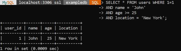 Why Use Where 11 In Sql Queries Mysqlcode